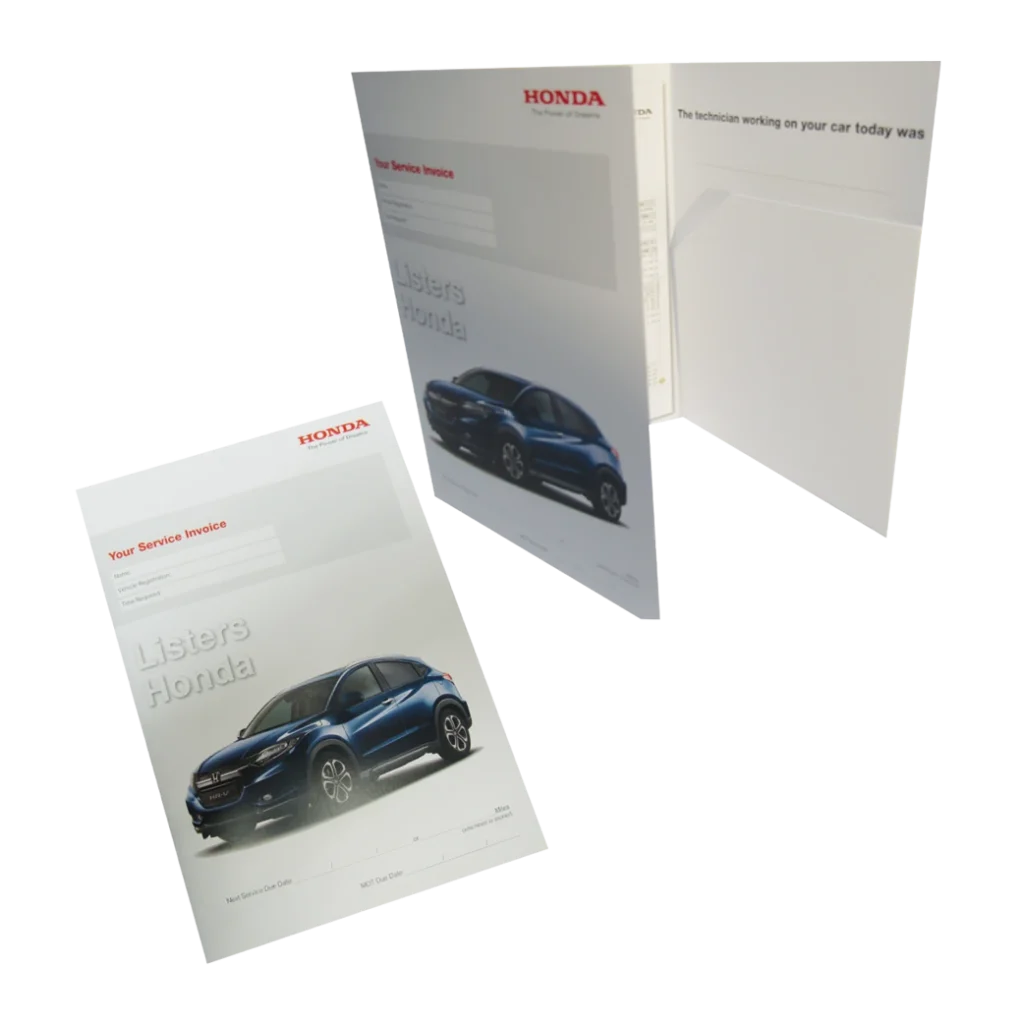 A5 Folder with glued pocket – ProntaPrint