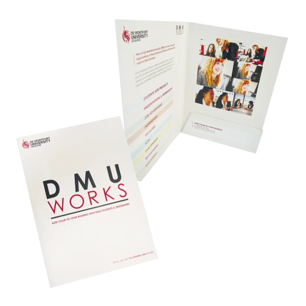 A5 Folder with glued pocket (capacity spine) – ProntaPrint