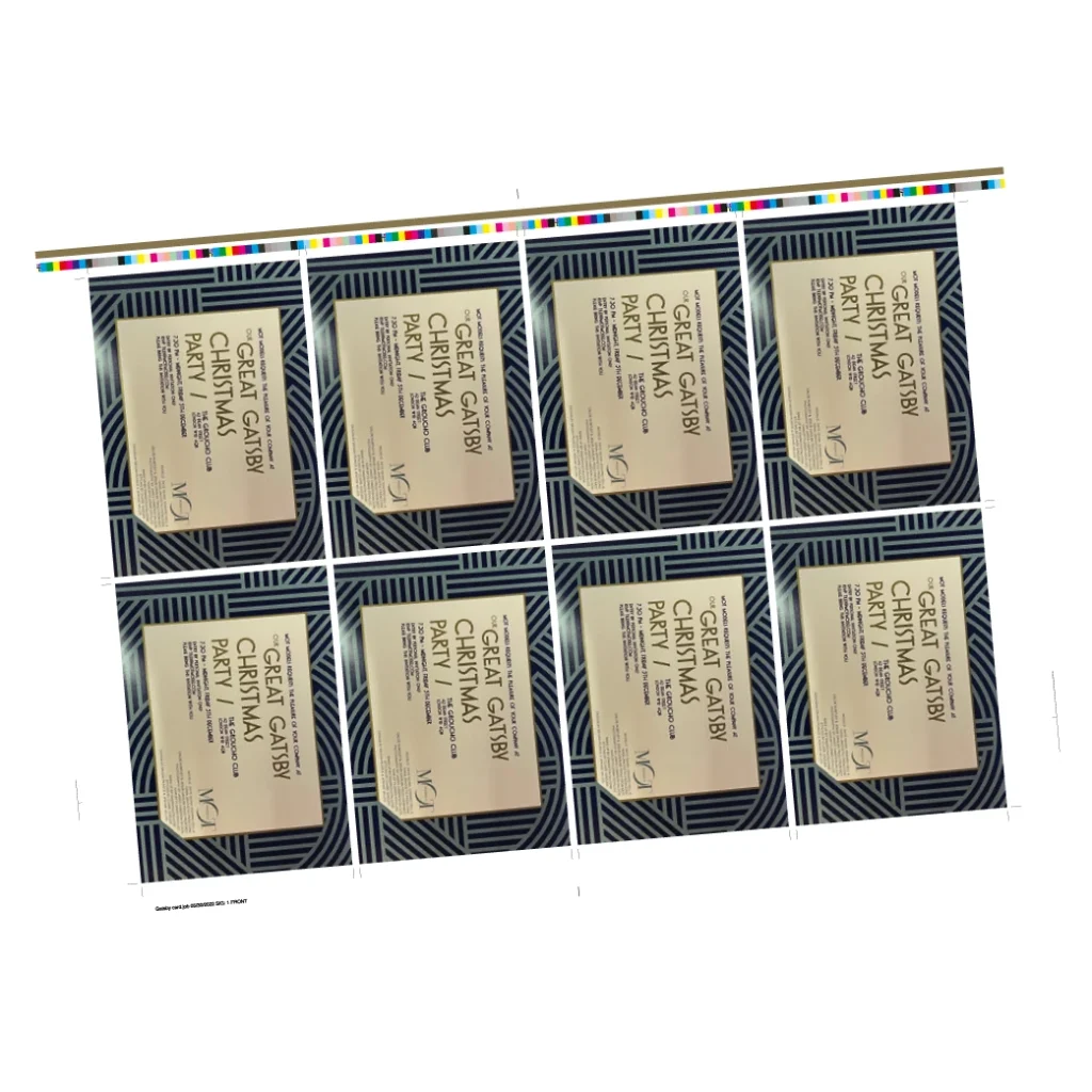 SRA2 Flat Sheets Printed CMYK + 1 Metallic Ink – ProntaPrint